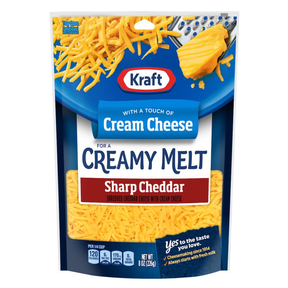 Sharp Cheddar with a Touch of Cream Cheese - Kraft Natural Cheese