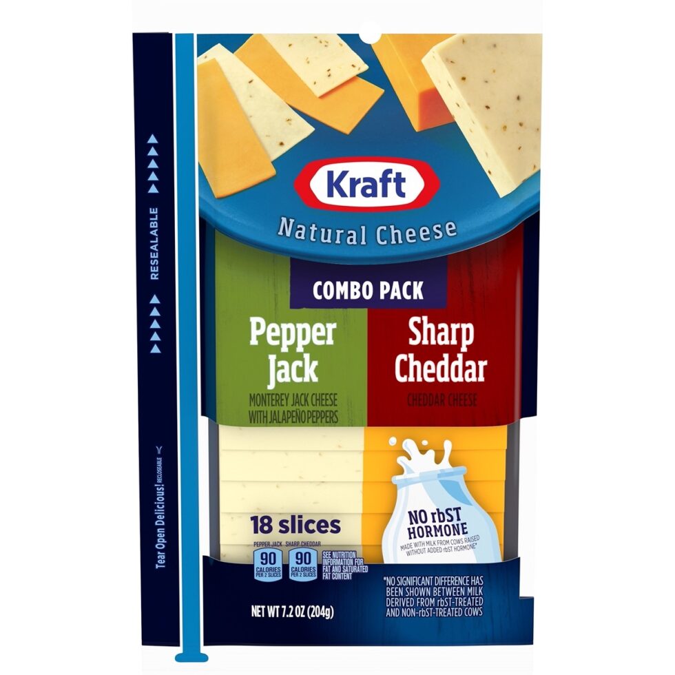 Pepper Jack & Sharp Cheddar Combo Pack - Kraft Natural Cheese