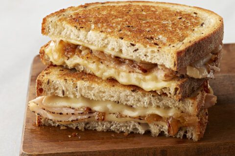 Grilled Swiss Cheese, Turkey & Onion Sandwich - Kraft Natural Cheese